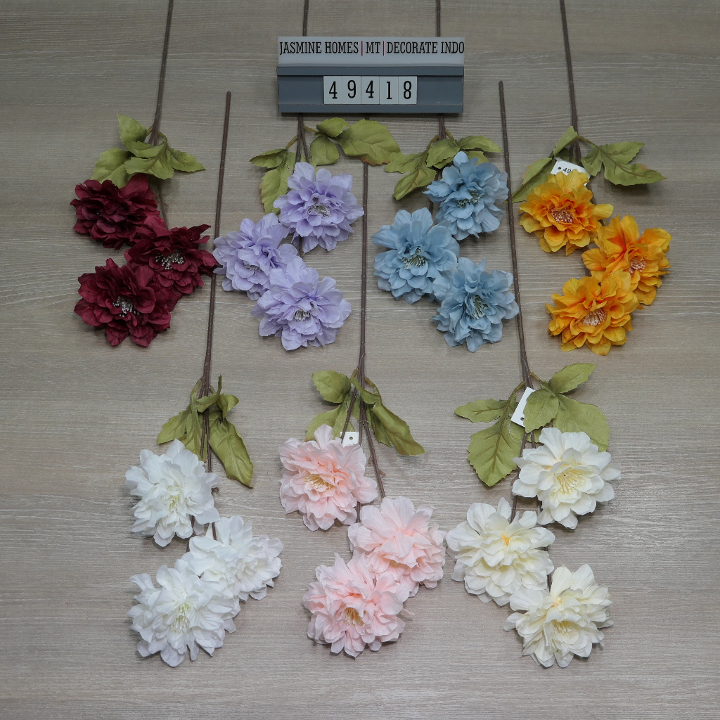 Jual Bunga Dahlia Mekar Chrysan 3Kuntum Panjang 49418 | Shopee Indonesia