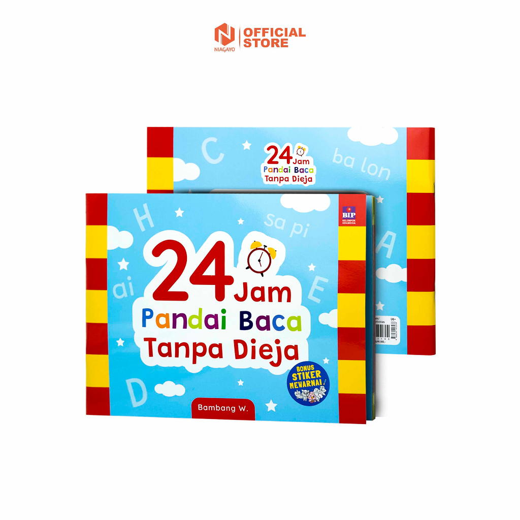 Jual Buku Anak / 24 Jam Pandai Baca Tanpa Dieja ( Cover Baru ) Bonus ...