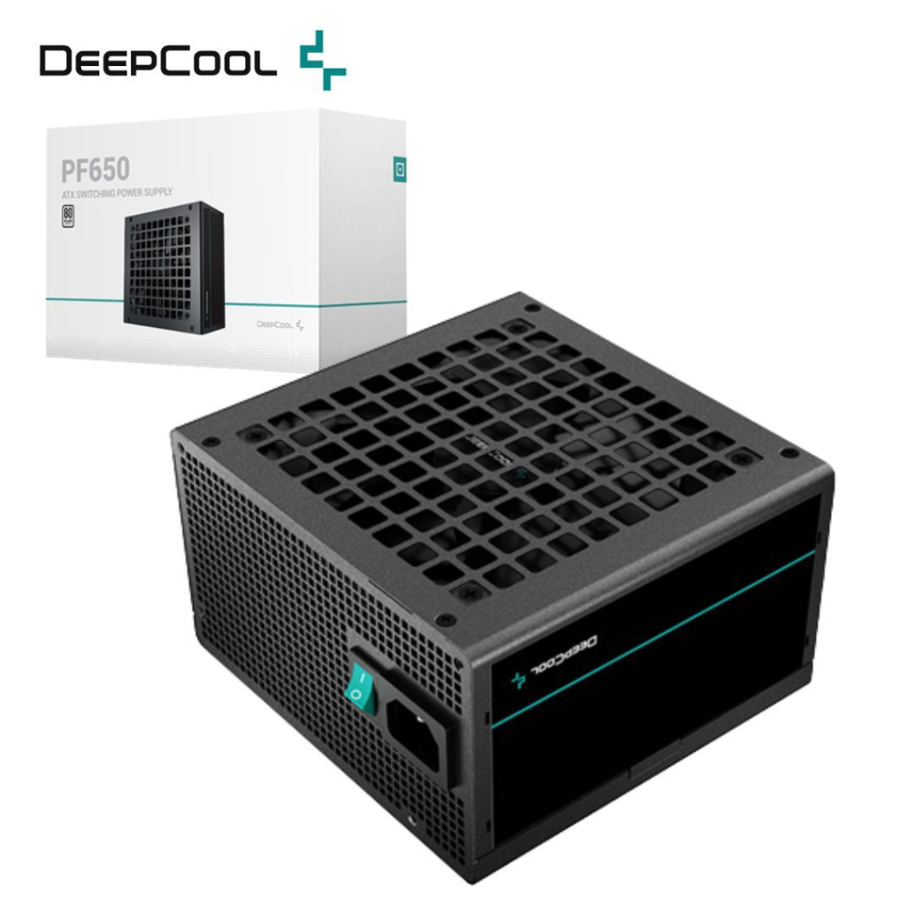 Jual Power Supply DeepCool PF650 - 650W 80+ White - Flat Cable PSU ...