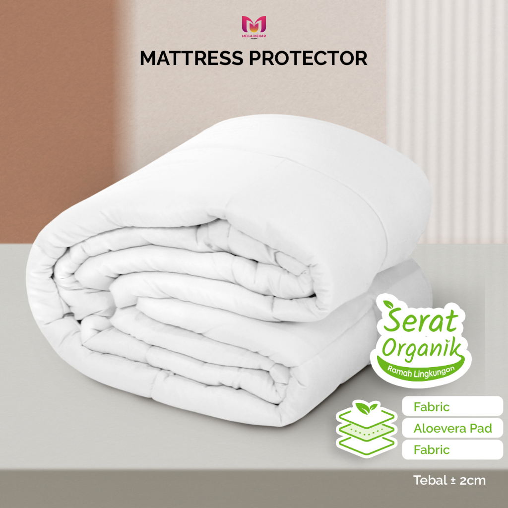 Jual Matras Protector Serat Organic Anti Bacterial Anti Tungau ...