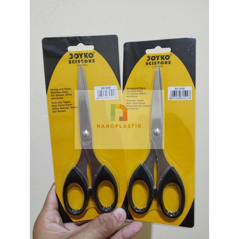 Jual GUNTING JOYKO SC 838 SCISSORS STAINLESS STEEL GUNTING KERTAS ...