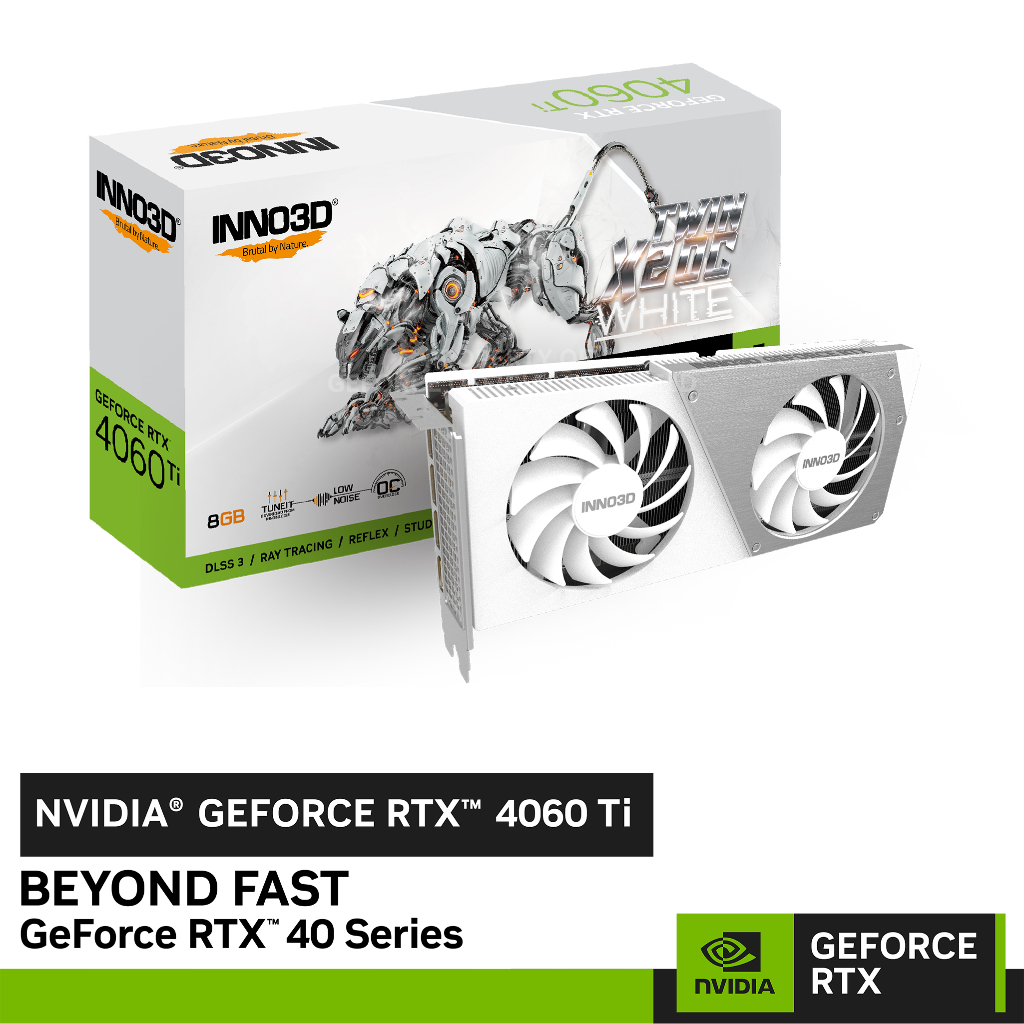 Jual INNO3D GeForce RTX 4060 Ti TWIN X2 OC WHITE | 8GB GDDR6 | Shopee Indonesia