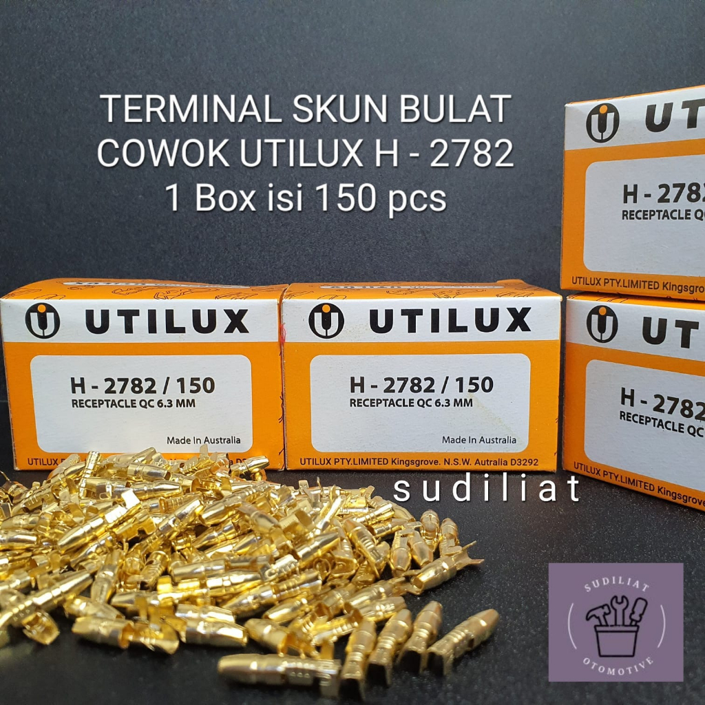 Jual TERMINAL SKUN UTILUX COWOK BULAT / MALE H-2782 ISI 150 PCS ...