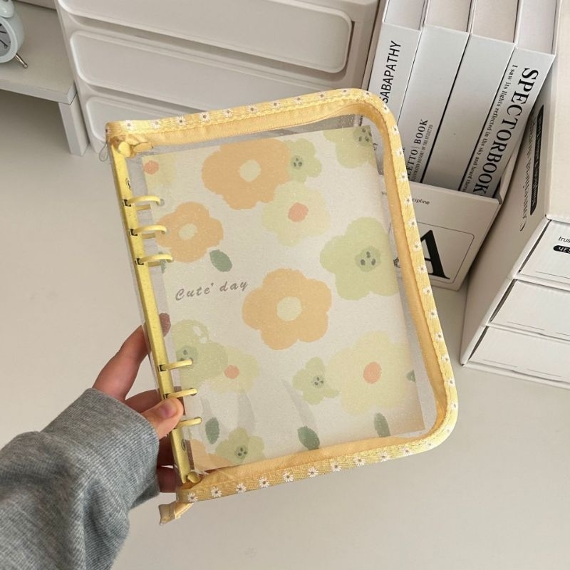 Jual A5 Cover Binder Resleting Deluxe Liss Flower Theme 6 Ring | Shopee ...