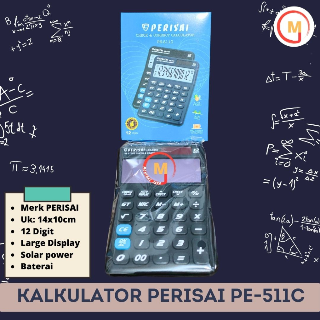 Jual Kalkulator Perisai PE-511C 12 Digit Original | Shopee Indonesia