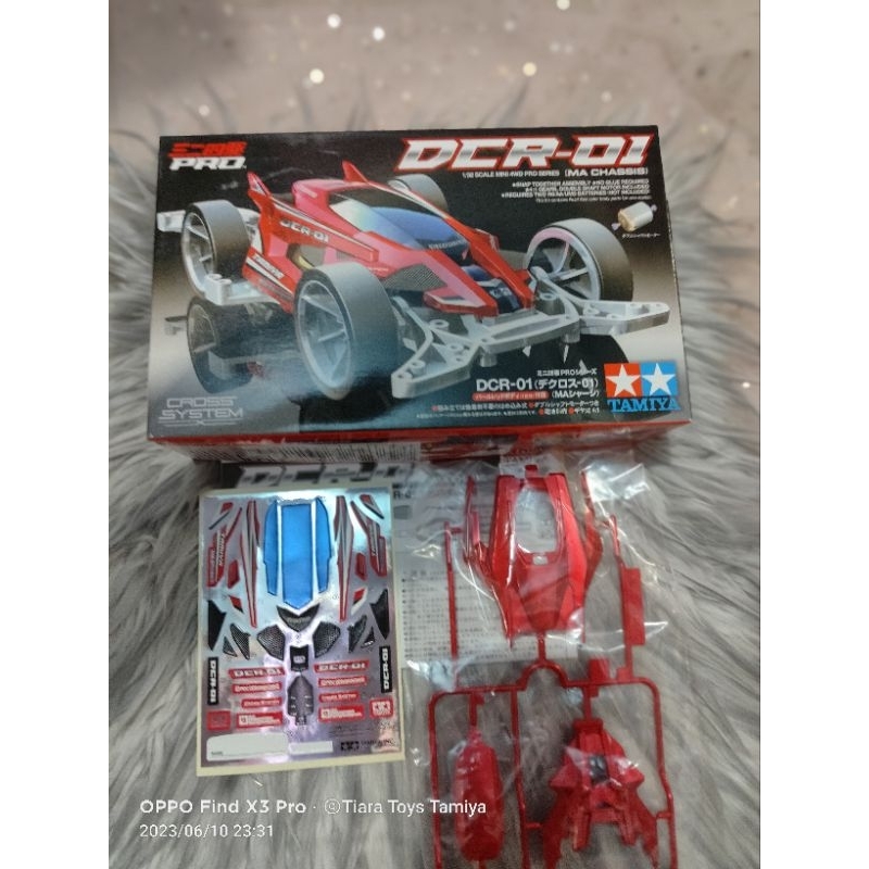 Jual Tamiya 18646 Bodi Body Dcr 01 Red Metallic MA Chassis + Decal ...
