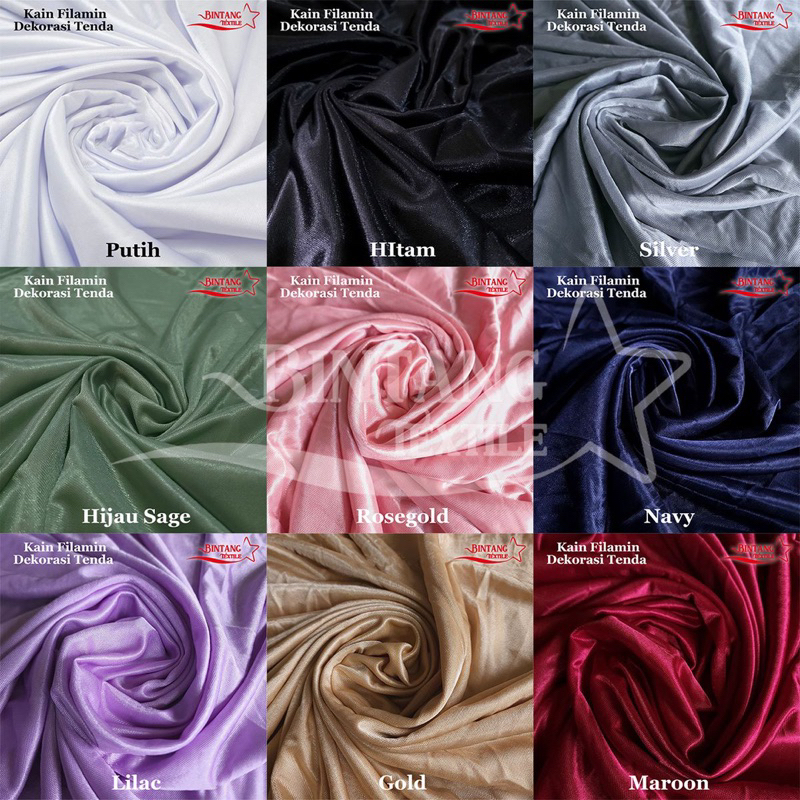 Jual Kain Bahan Filamin Abutai Tebal khusus Tenda Gedung Aula ...