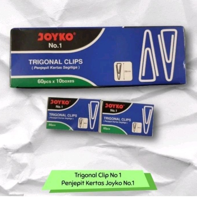 Jual Paper Clip No.1/Trigonal Clip No.1/Penjepit Kertas [pack] isi 10 ...