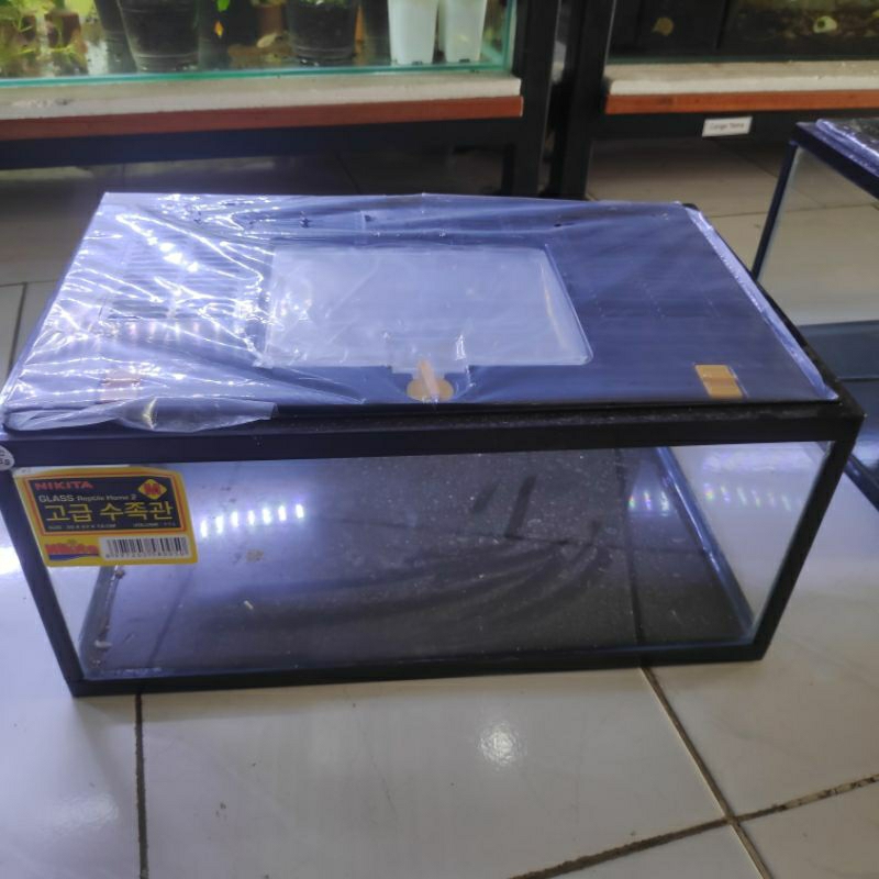 Jual Aquarium Nikita Glass Reptile Home 2 Pendek | Shopee Indonesia
