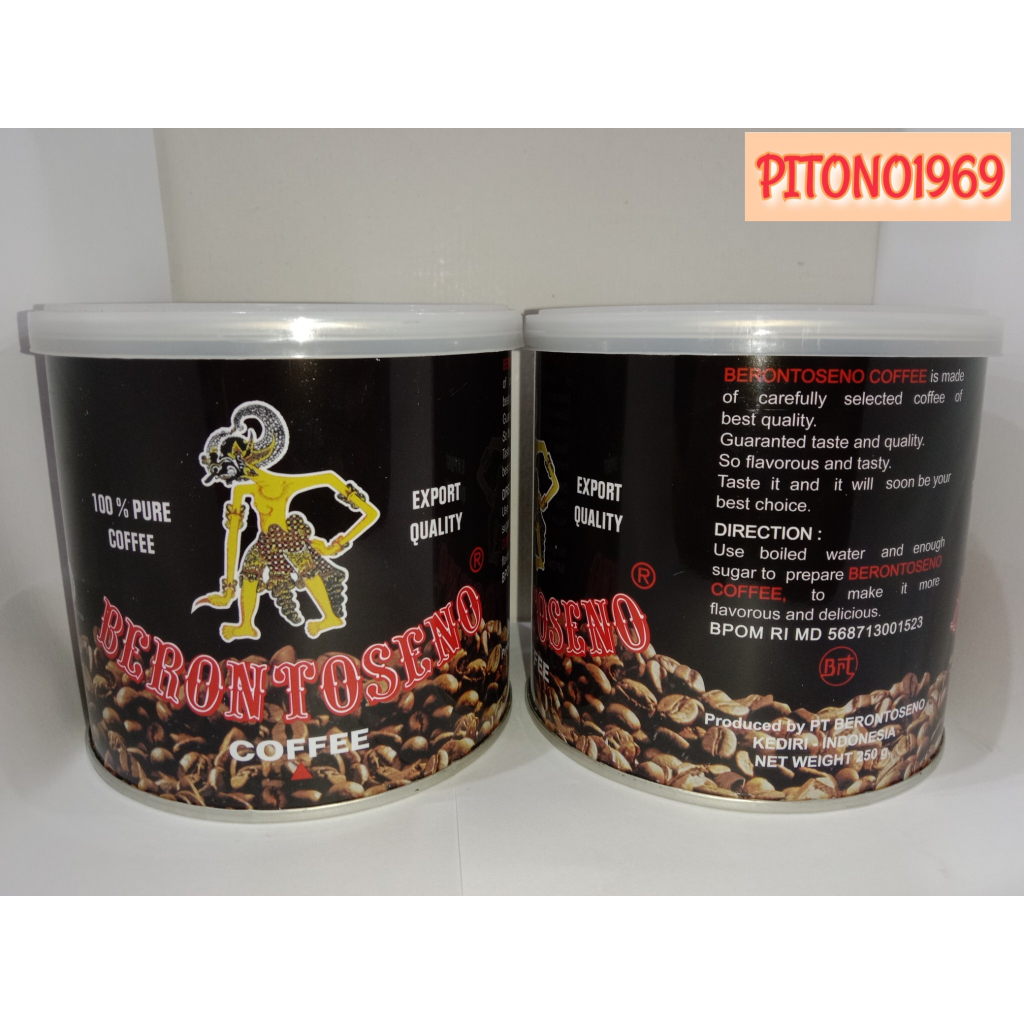 Jual Kopi Bubuk BERONTOSENO Kaleng 250gr Khas Kediri | Shopee Indonesia