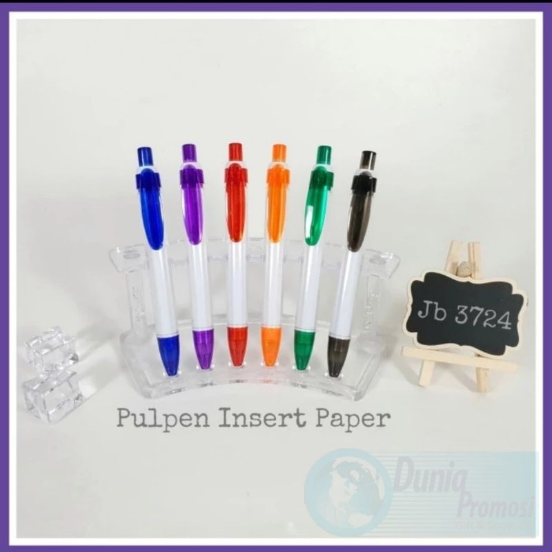 Jual Pulpen Insert Paper ~ Pulpen Plastik Kertas 3724 | Shopee Indonesia