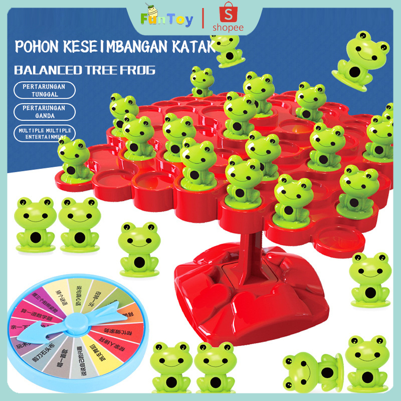 Jual FUNTOY pohon katak Mainan keseimbangan board game pelatihan ...