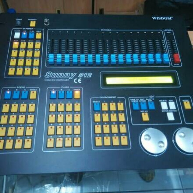 Jual DMX controller lighting wisdom sunny 512 controller lighting ...