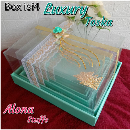 Jual Kotak Hantaran Seserahan Pernikahan Mika Box Mewah Free Packing ...
