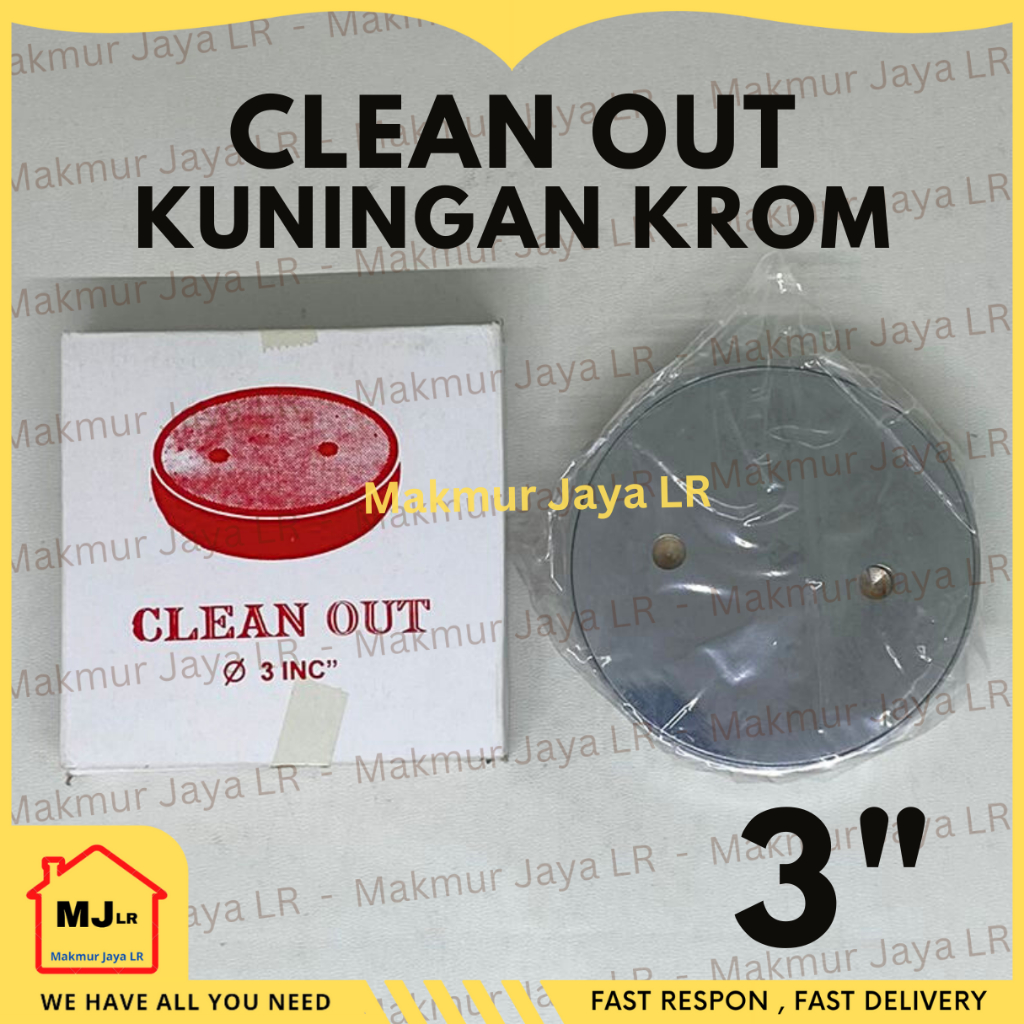 Jual CLEAN OUT 3" 3 inch CO Kuningan Krom ANTI KARAT / Floor CleanOut ...