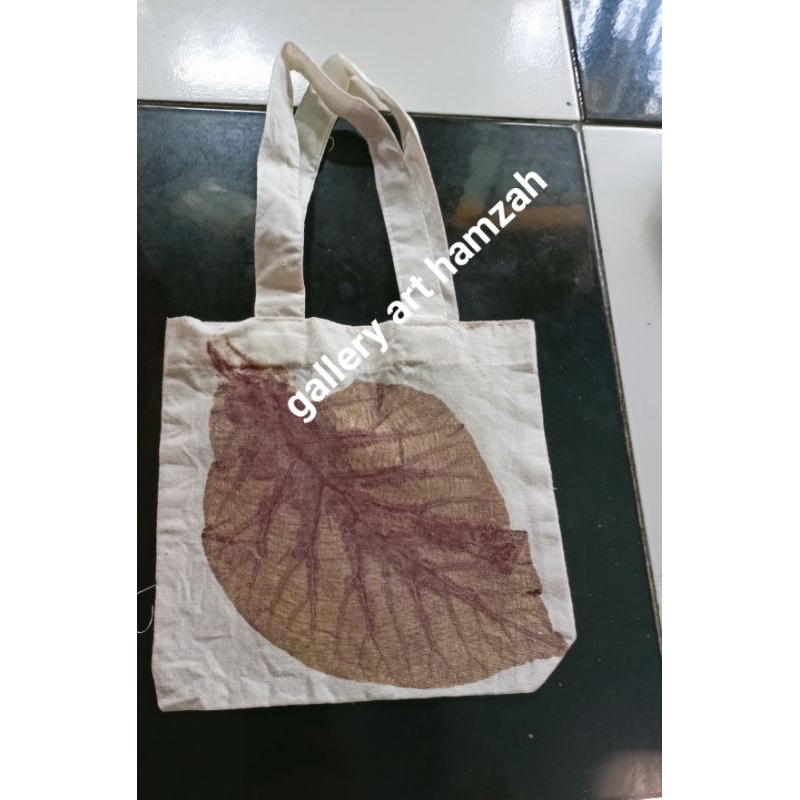 Jual totebag tas ecoprint 20x20 | Shopee Indonesia