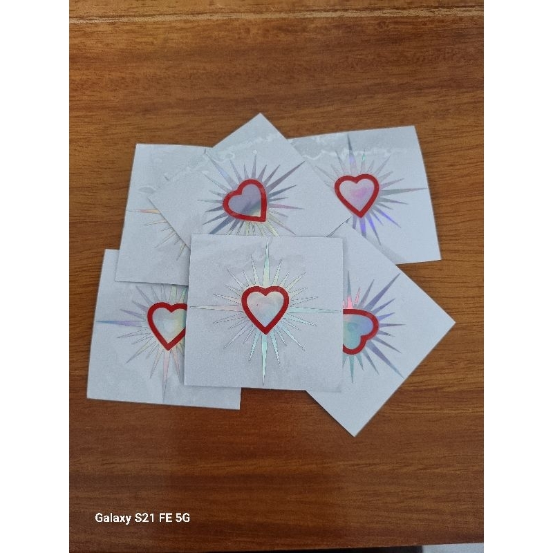 Jual stiker psht cutting hologram stiker logo hati bersinar psht full 4 ...