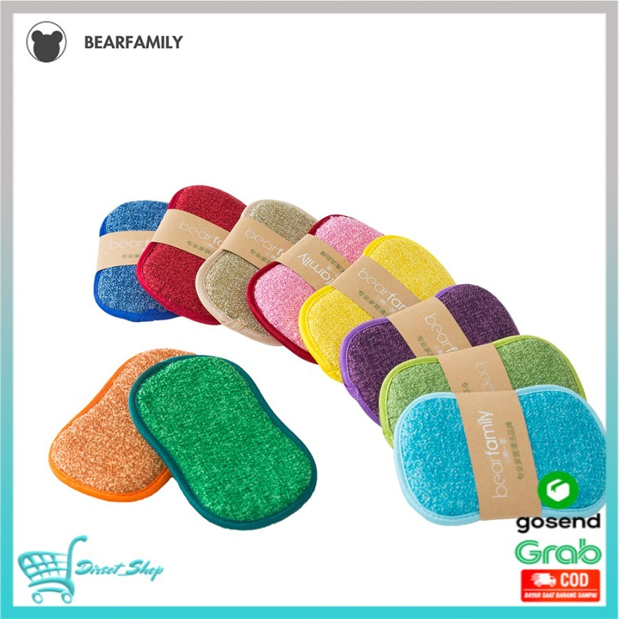 Jual Washing Up Pad 2 Sisi Spons dan Tapas Sabut Sponge Cuci Piring ...