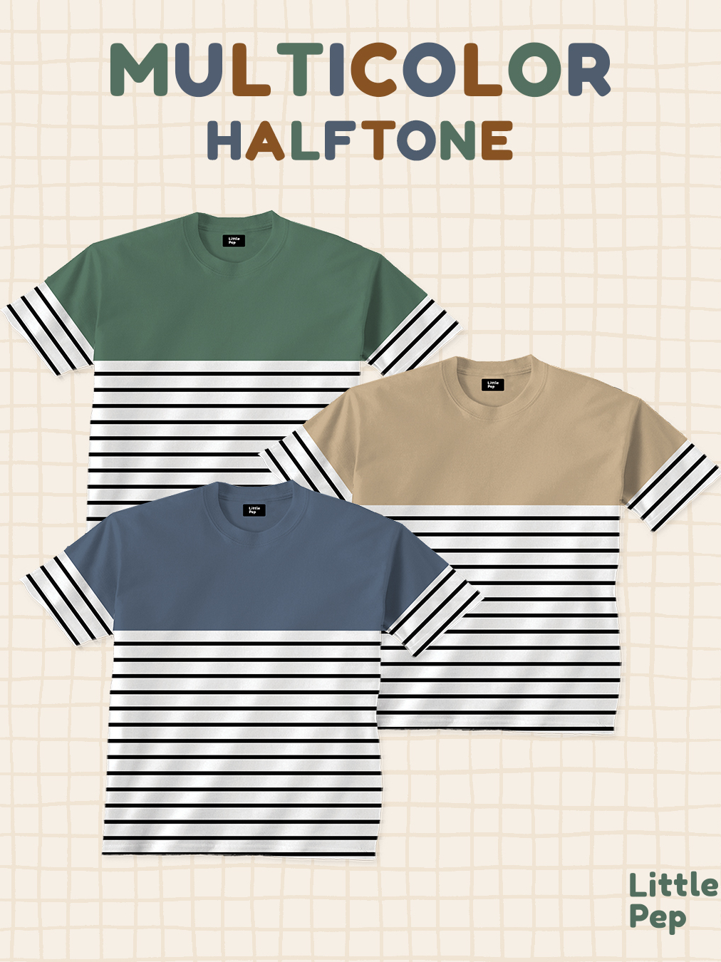 Jual Little Pep - MULTICOLOR HALFTONE | Shopee Indonesia
