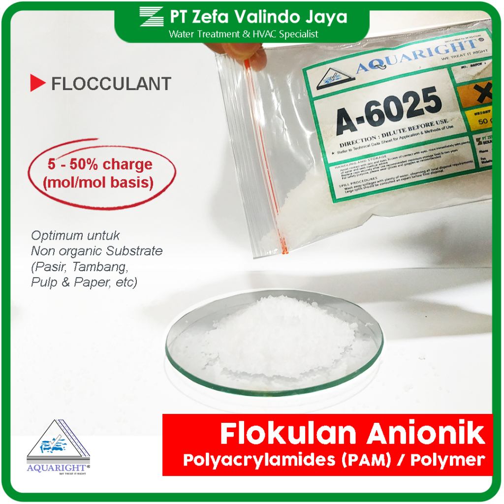 Jual Anionic Flocculant Flokulan Anionik Poliakrilamida Polimer WWTP ...