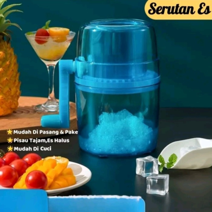 Jual ALAT SERUT ES BATU PORTABLE ICE SHAVER MESIN SERUTAN ES PUTAR ...