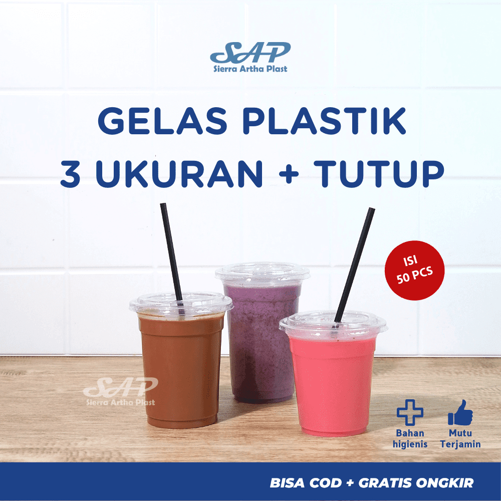 Jual Cup Gelas Plastik | Gelas Pop Ice | Gelas ATM Ekonomis Super | Cup ...