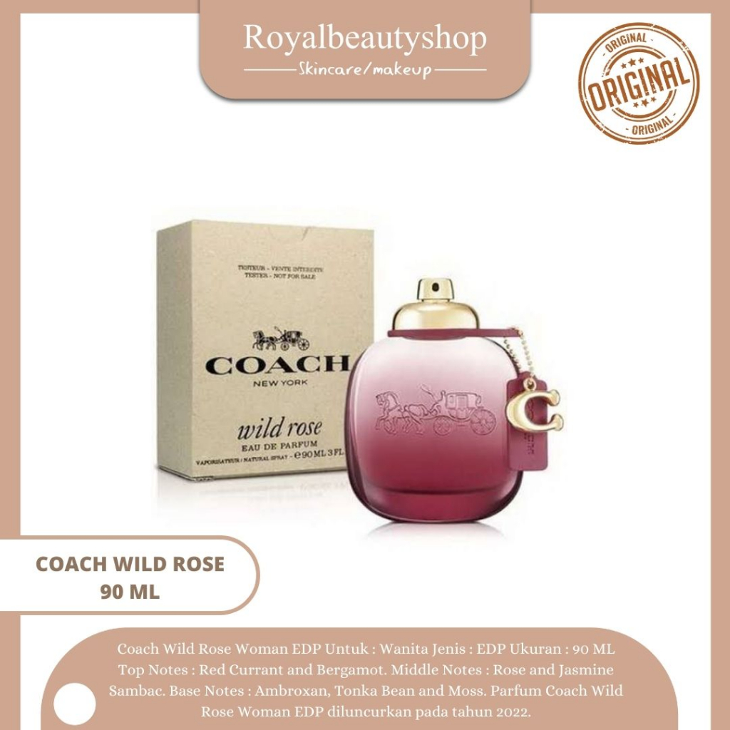 Jual Coach Wild Rose 30 ml/ 90 ml / New York EDP / Floral Blush ...