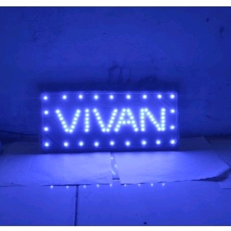 Jual Tulisan lampu led sign VIVAN 40x20 | Shopee Indonesia