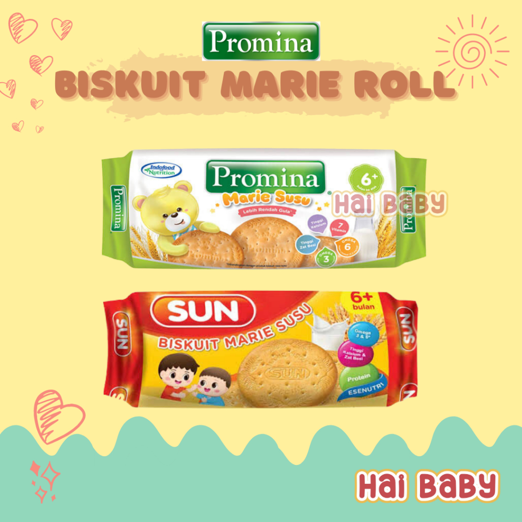 Jual Promina biskuit Marie Roll Susu / Sun Marie Biskuit / Biskuit Bayi ...