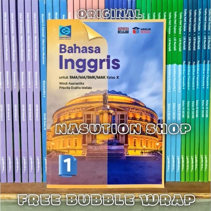 Jual Buku Bahasa Inggris Kelas 1 / X 10 SMA Grafindo Kurikulum Merdeka Original | Shopee Indonesia