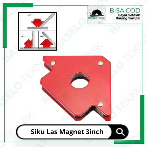Jual Siku Las Magnet 3Inch Klem Siku Sudut Besi 90Derajat Alat Bantu ...