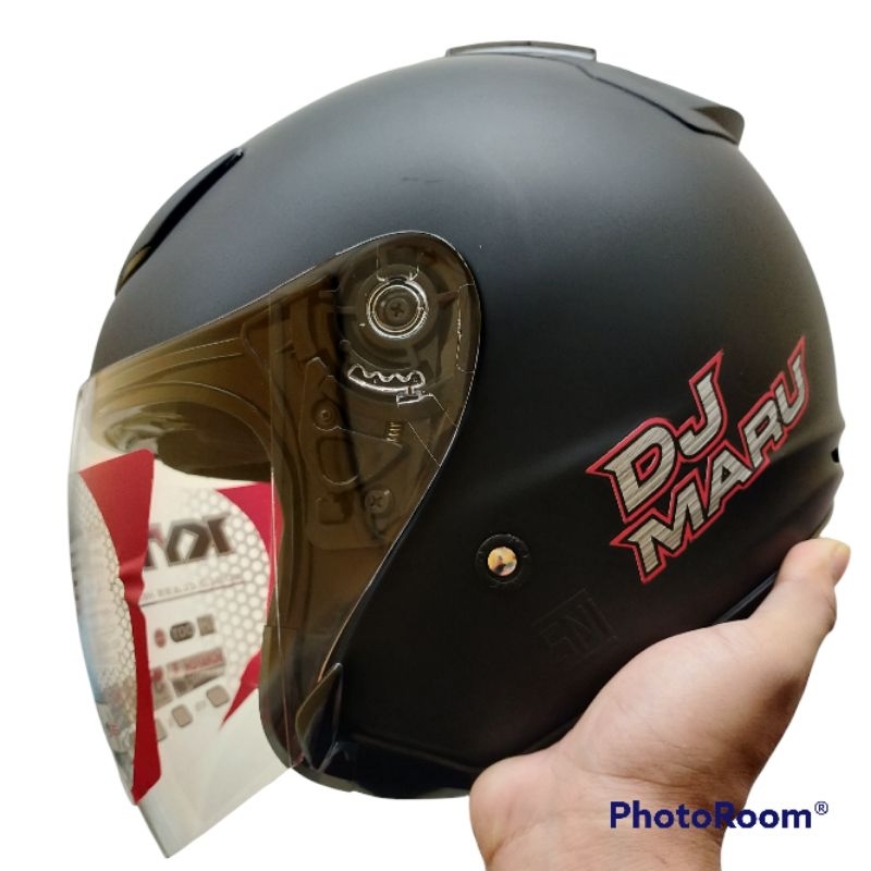 Jual [CUCI GUDANG] HELM DJ MARU PUTIH DJ MARU HITAM DJ MARU SOLID DJ ...