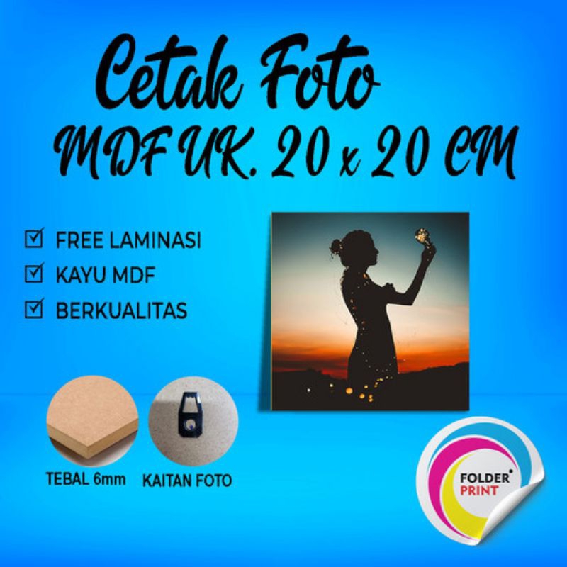 Jual CETAK FOTO 8R (20×25) MEDIA BINGKAI MDF ANTI AIR TIDAK LUNTUR | Shopee Indonesia