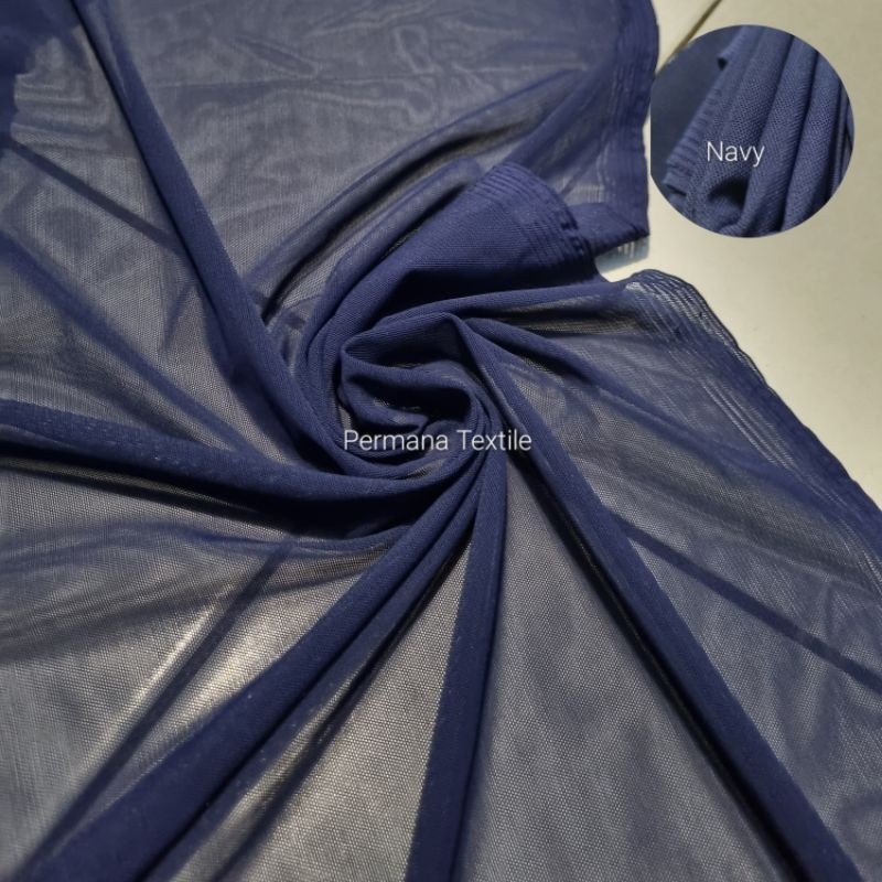 Jual Kain Tile Stretch | Tulle Spandek Korea | Bahan Mesh Polos Halus ...