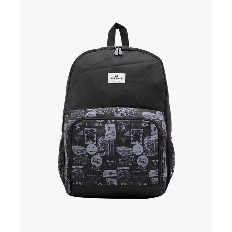 Jual Airwalk Toff Unisex Bagpack Backpack Tas Sekolah Black Original ...