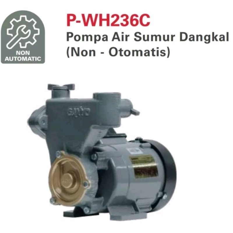 Jual MESIN POMPA AIR SANYO PWH 236 C NON OTOMATIS / MESIR AIR SANYO PH ...