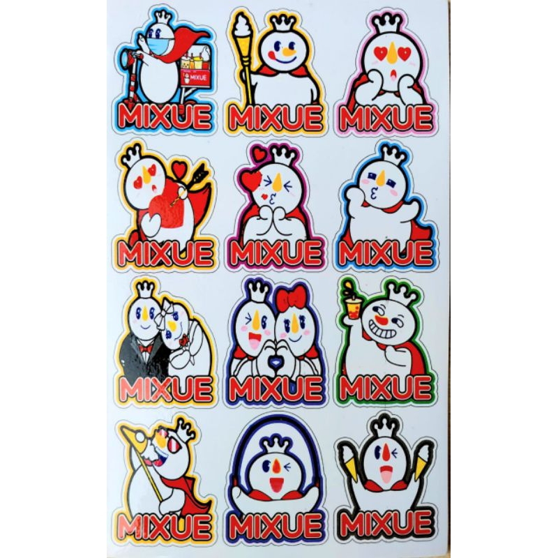 Jual Stiker mixuee terbaru isi 10 lembar ukuran 13x20 cm | Shopee Indonesia