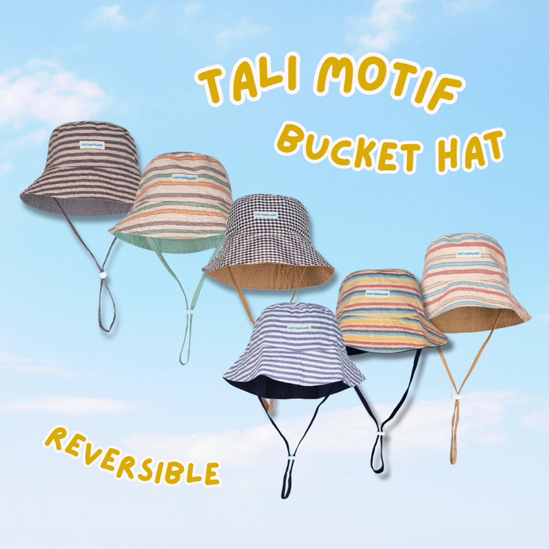 Jual COTTON ISLAND BUCKET HAT TALI MOTIF I REVERSIBLE BUCKET HAT I ...