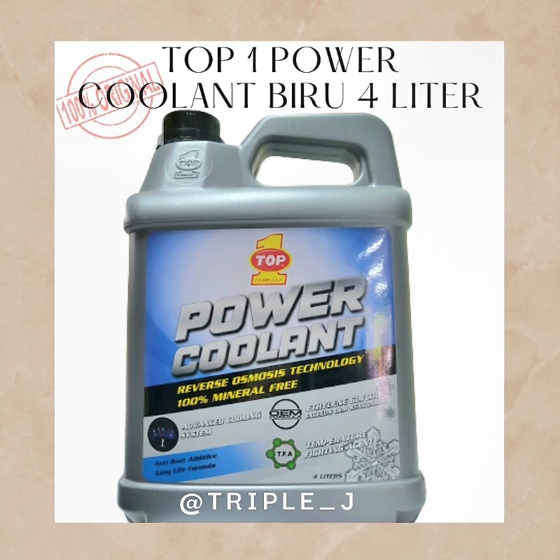 Jual Top 1 Power Coolant Biru 4Liter -Air Radiator- | Shopee Indonesia