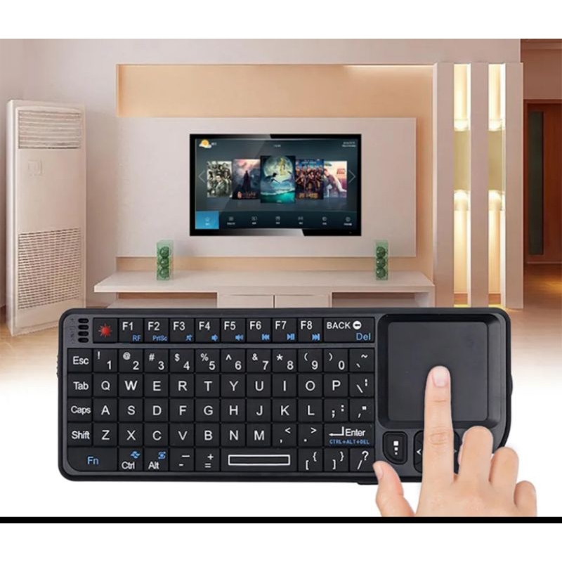 Jual smart wireless mini keyboard pointer touch pad numeric key num tv ...