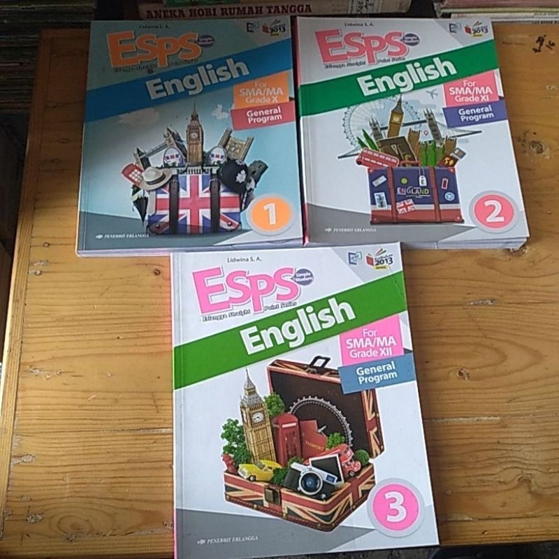 Jual esps bahasa inggris kelas 1/2/3 sma erlangga edisi revisi original | Shopee Indonesia