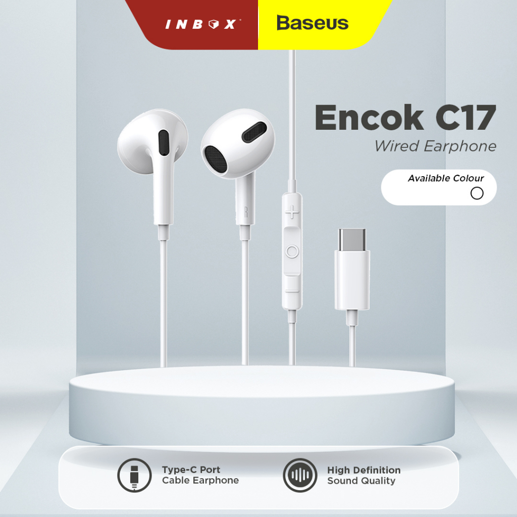 Jual Baseus - Headset - Encok Type-C Wired Earphone C17 | Shopee Indonesia