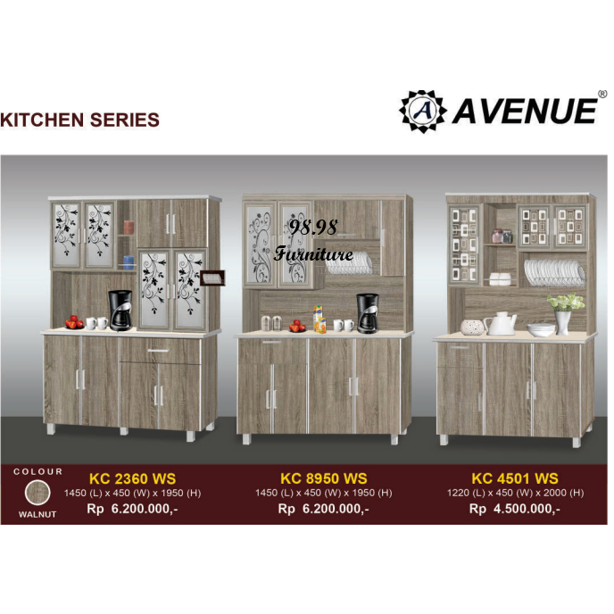 Jual AVENUE KITCHEN SERIES Lemari Dapur Sayur / Lemari Rak Piring ...