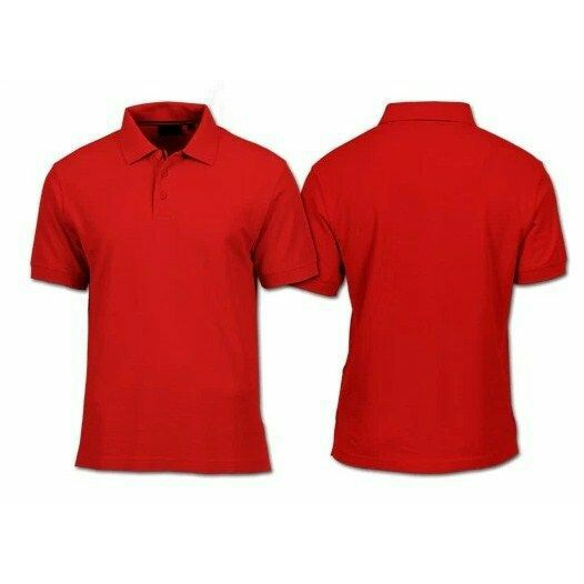 Jual Kaos polo shirt polos Merah | Shopee Indonesia