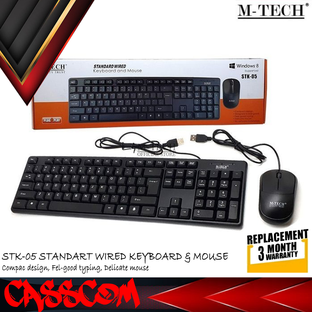 Jual M-Tech Original Keyboard Combo Mouse STK-05 / STK05 | Shopee Indonesia