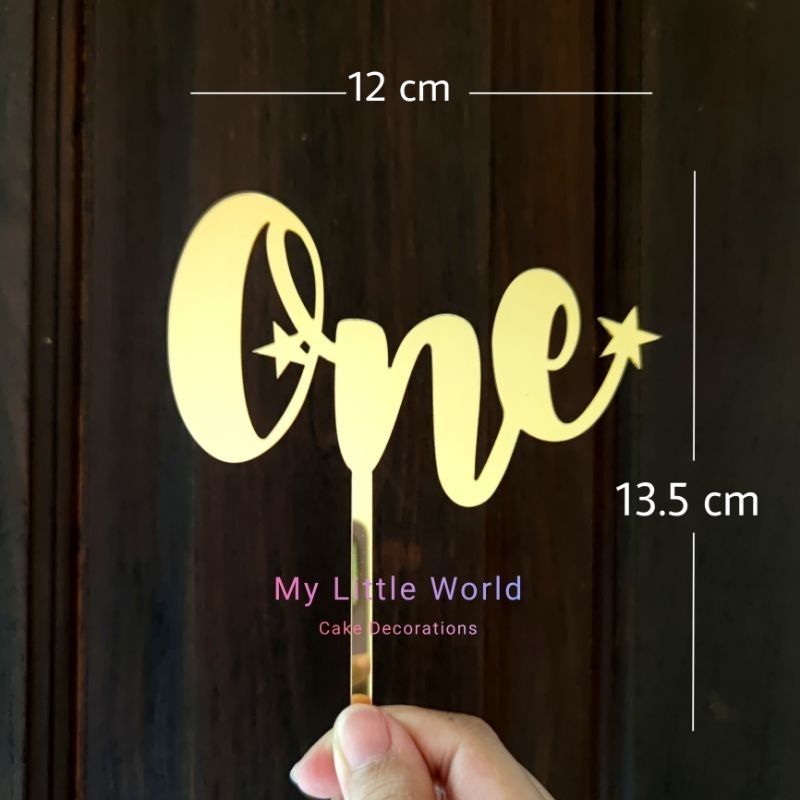 Jual Topper One Angka 1 First Birthday Tusukan Hiasan Kue Ulang Tahun ...