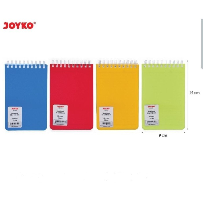 Jual Block Note Hardcover / Notebook Joyko NB-666 uk. 9 x 14 cm, isi 60 ...