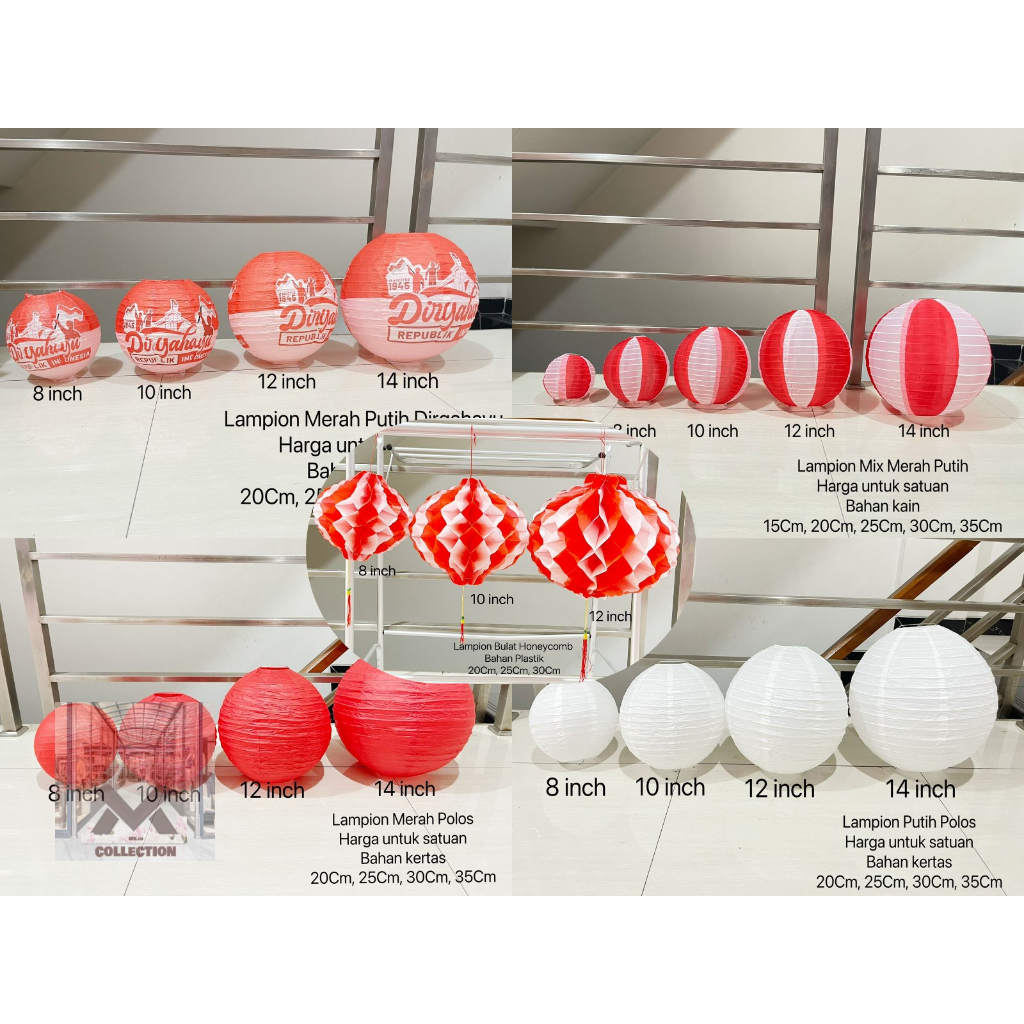 Jual Lampion agsutusan / 17 Agustus / Grosir LAmpion / Lampion Putih ...