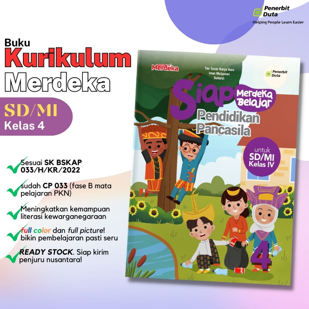 Jual Siap Merdeka Belajar PKN SD/MI Kelas 4 Kurikulum Merdeka | Shopee Indonesia