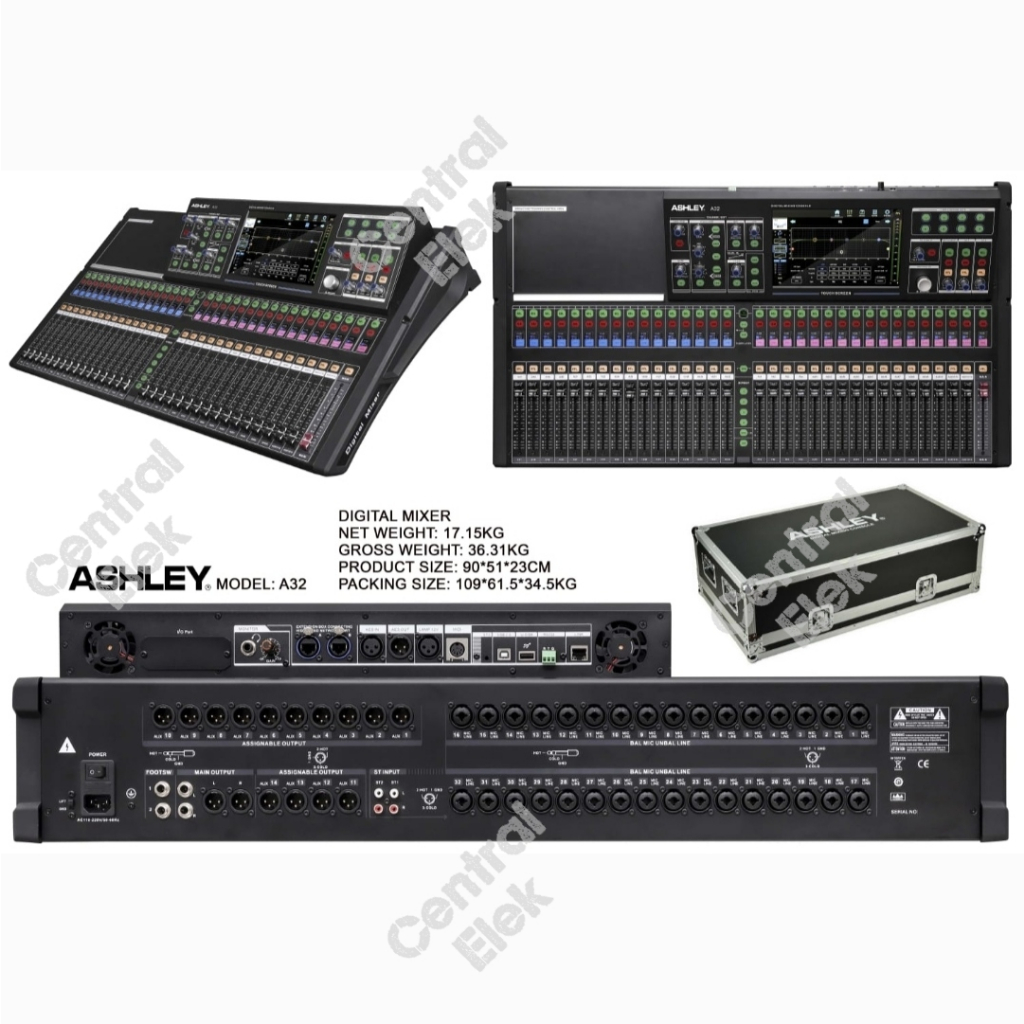 Jual Mixer Digital 32ch Ashley A32 + Hardcase | Shopee Indonesia